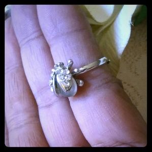 Vintage | Jewelry | Vintage Rhinestone Ladybug Ring | Poshmark